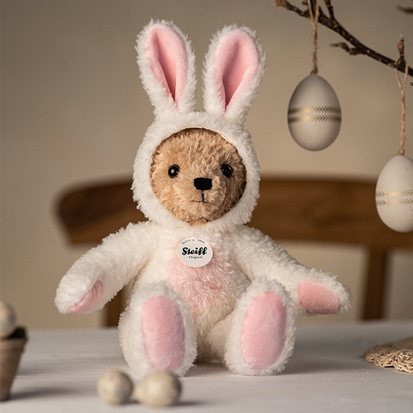 Steiff Teddy Bear Bunny with Hoodie | plushpaws.co.uk