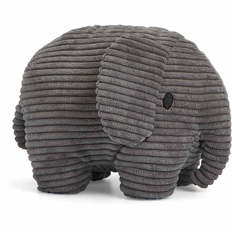 Miffy Corduroy Grey Elephant | plushpaws.co.uk
