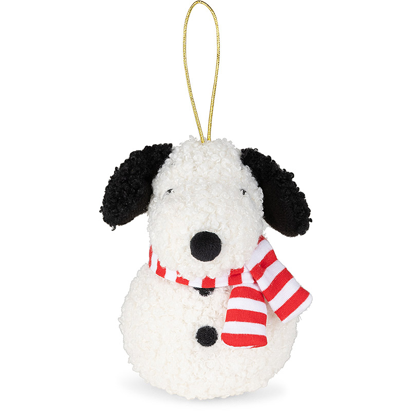 Peanuts Snoopy Snowman Tree Decoration | plushpaws.co.uk