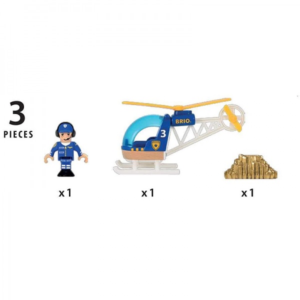 BRIO Police Helicopter | Plushpaws