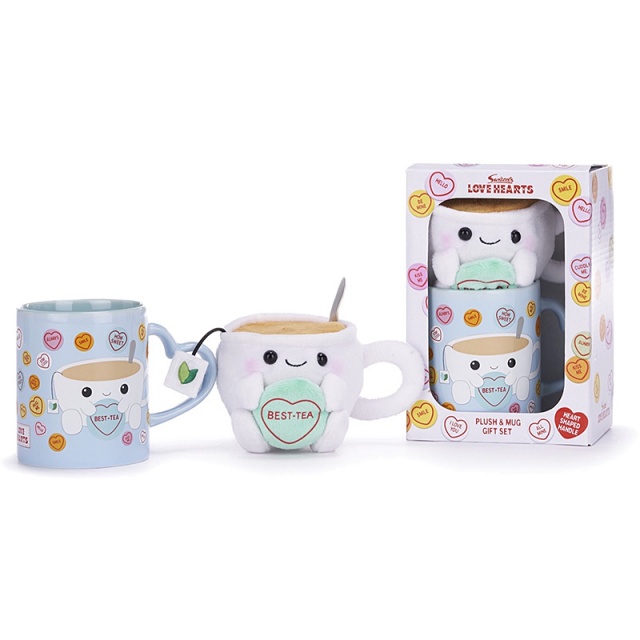 Love Hearts Best Tea Cup Gift Set | Plushpaws