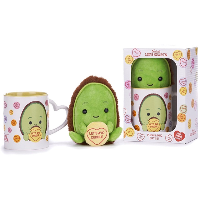 Love Hearts Let's Avo Cuddle Avocado Gift Set | Plushpaws