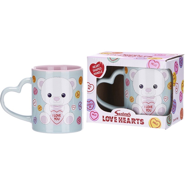 Love Hearts I Love You Bear Mug | plushpaws.co.uk