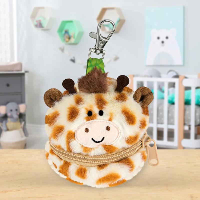 ZSL London Zoo Crew Giggles Giraffe Zippazoo Bag Buddy | Plushpaws