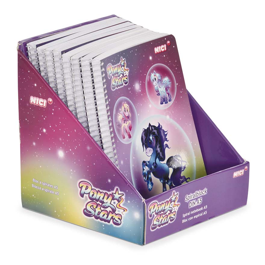 NICI Pony Stars A5 Notebook | plushpaws.co.uk