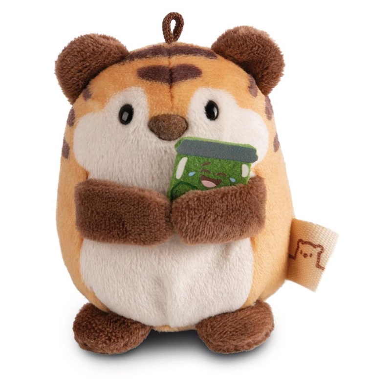 NICI mymochi Tiggy Tiger with Pickle Jar and Hamburger Costume ...