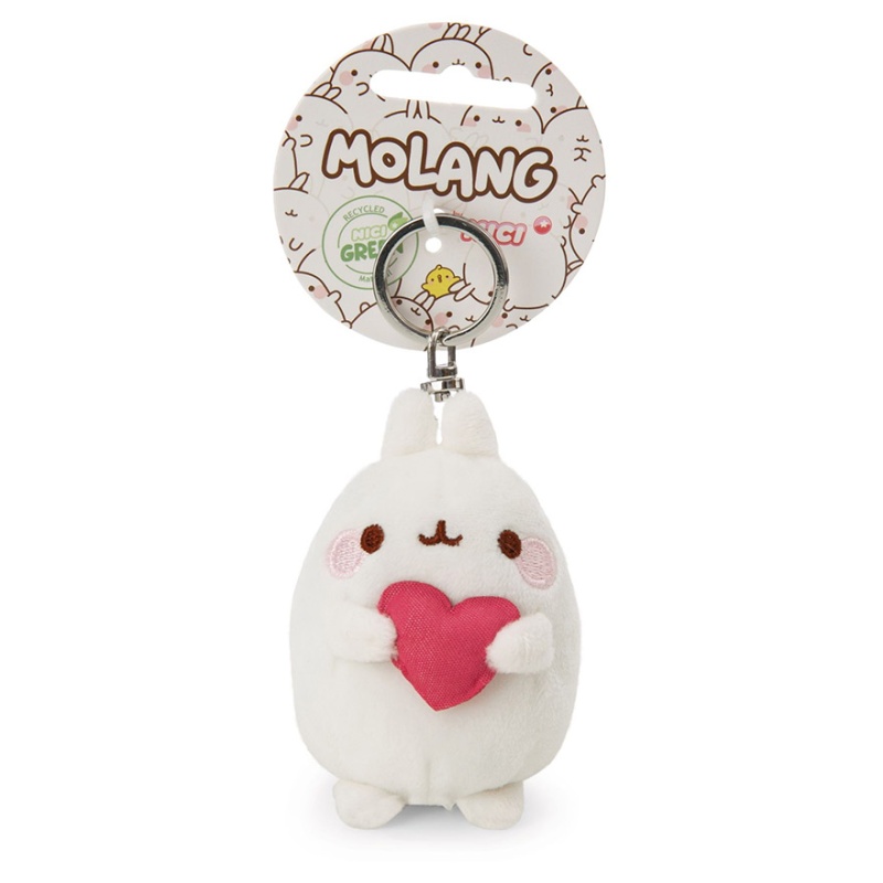 NICI MOLANG with Heart Keyring | plushpaws.co.uk
