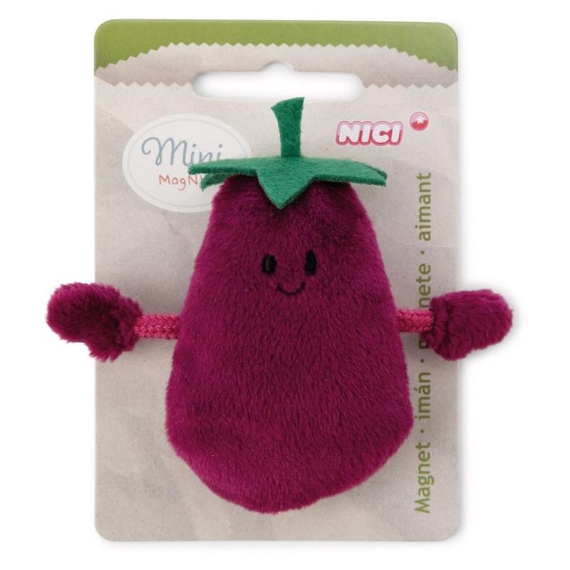 NICI Farm Friends Mini Aubergine MagNICI | plushpaws.co.uk