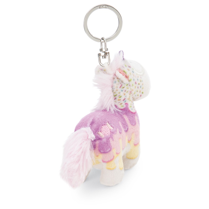 NICI Theodor & Friends Sweety Rainbow Unicorn Keyring | plushpaws.co.uk