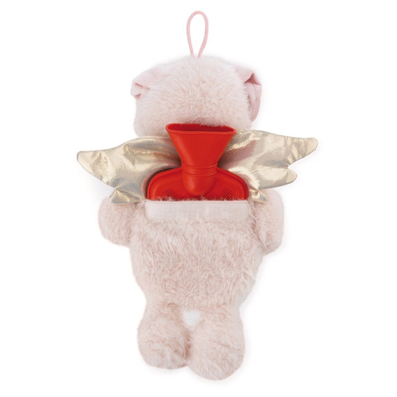 NICI Guardian Angel La La Piggie Pig Hot Water Bottle | plushpaws.co.uk