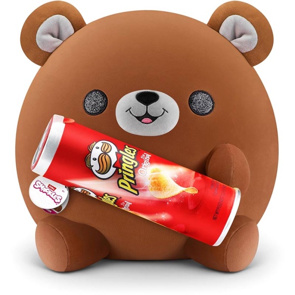 Zuru Snackles Terry Bear with Pringles | plushpaws.co.uk