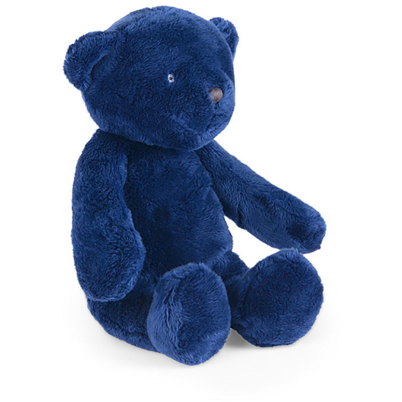 Moulin Roty Les P'tits Doudous Navy Blue Teddy Bear | plushpaws.co.uk