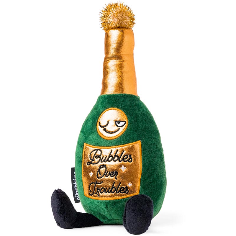 Punchkins Bubbles Over Troubles Champagne Bottle | plushpaws.co.uk