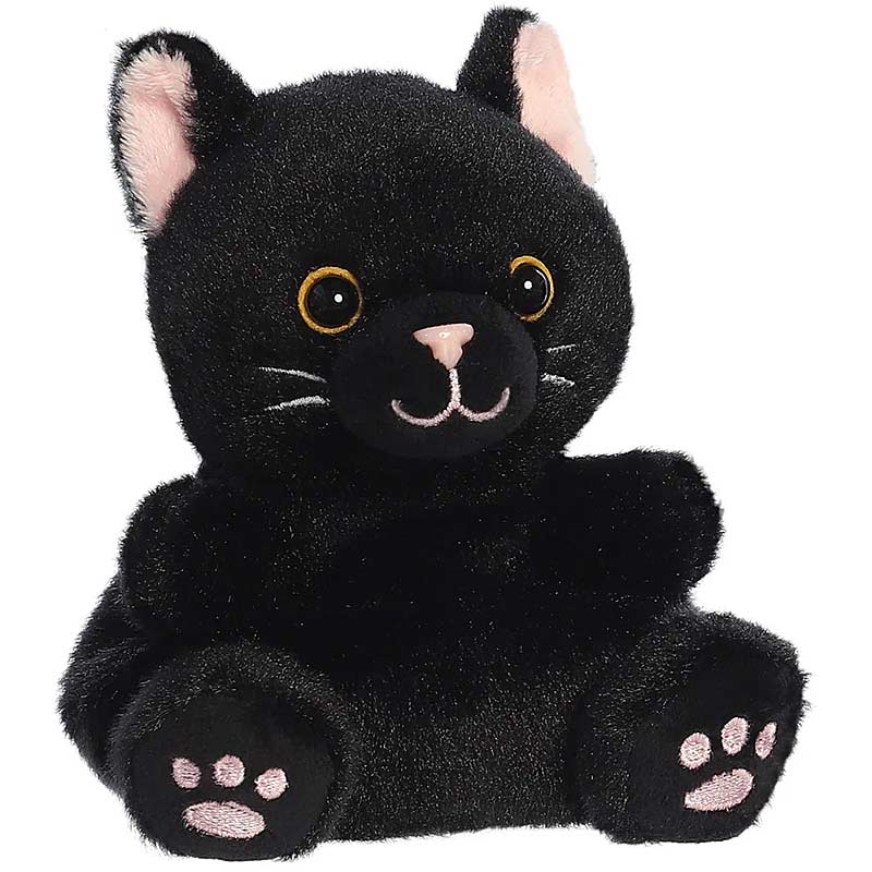 Aurora World Palm Pals Twilight Black Cat | plushpaws.co.uk
