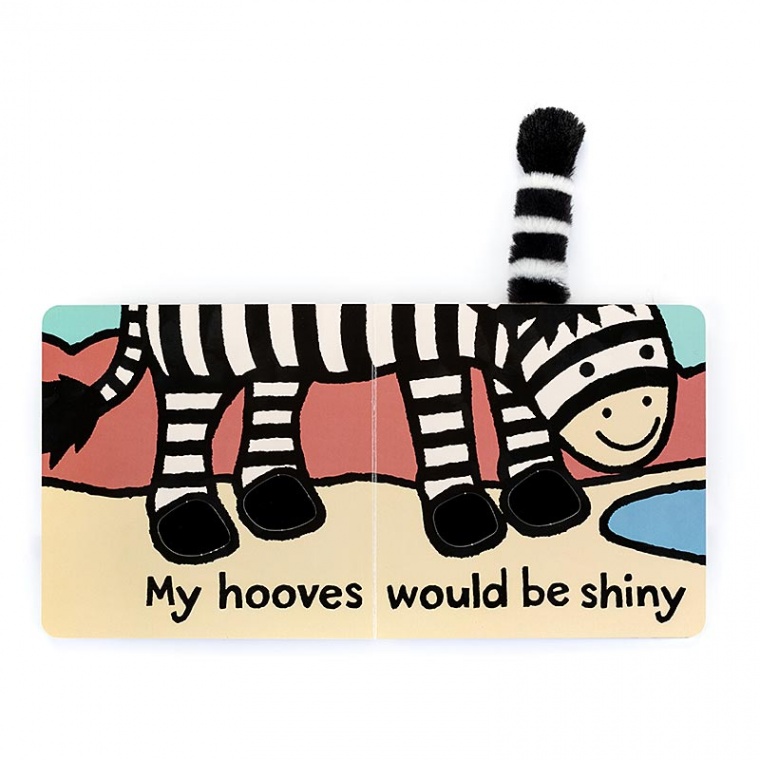 Jellycat If I Were A Zebra Board Book | plushpaws.co.uk
