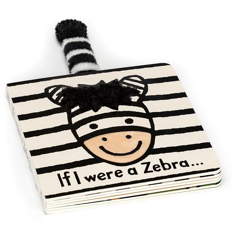Jellycat If I Were A Zebra Board Book | plushpaws.co.uk