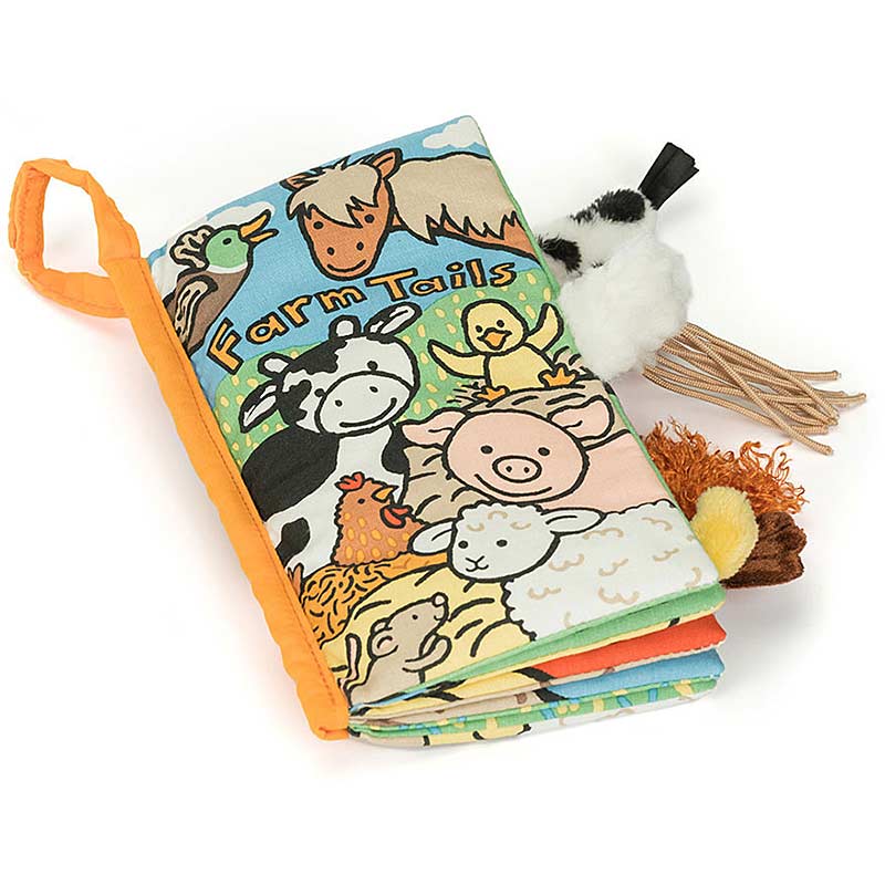 Baby Jellycat Farm Tails Book | plushpaws.co.uk