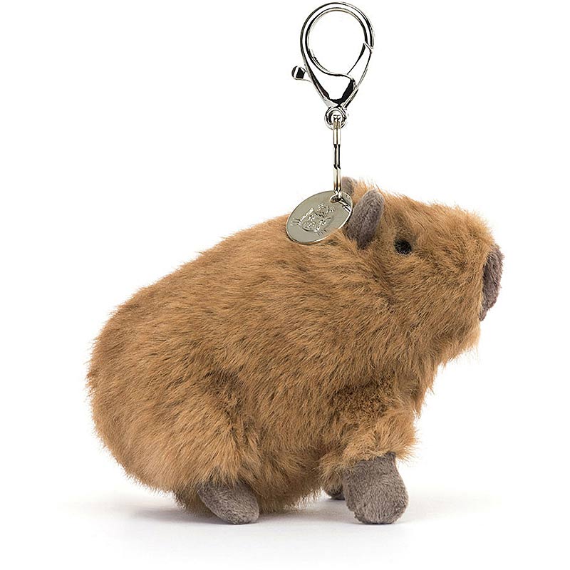 Jellycat Clyde Capybara Bag Charm Keyring | plushpaws.co.uk