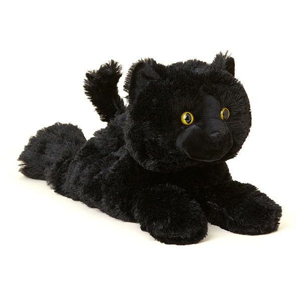 Warmies Cozy Plush Microwavable Black Cat | plushpaws.co.uk