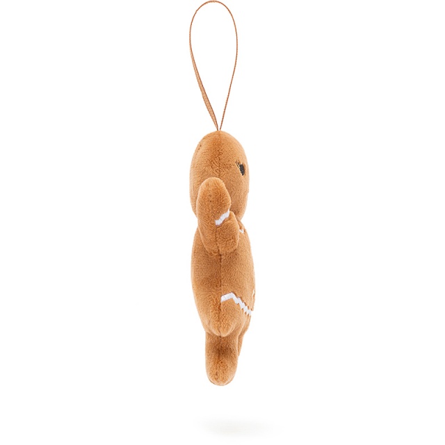 Jellycat Festive Folly Gingerbread Ruby Tree Decoration | plushpaws.co.uk