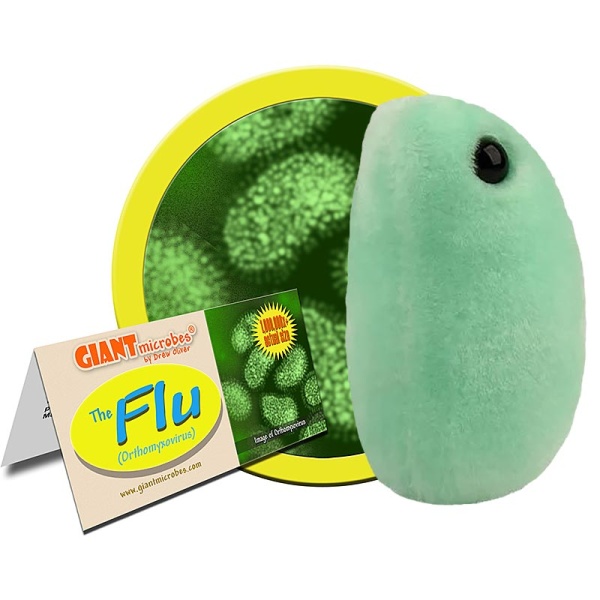 Giant Microbes Flu (Orthomyxovirus) | plushpaws.co.uk