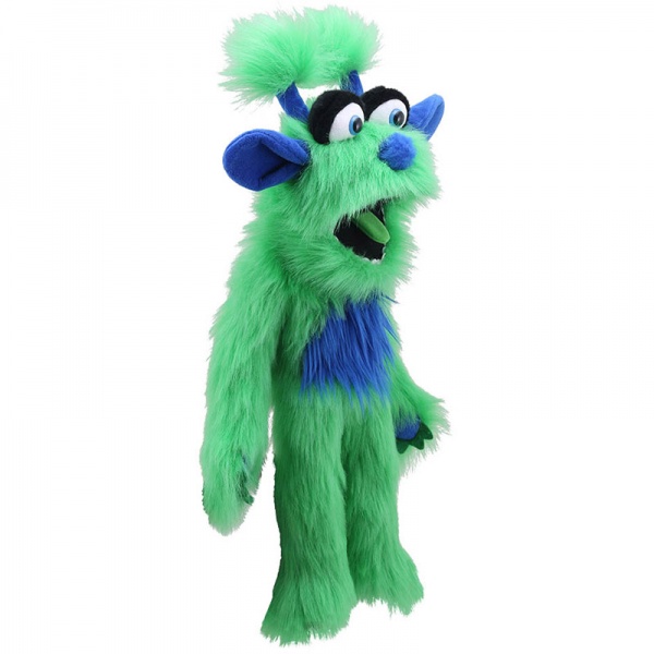 The Puppet Company Green Monster Hand Puppet | plushpaws.co.uk