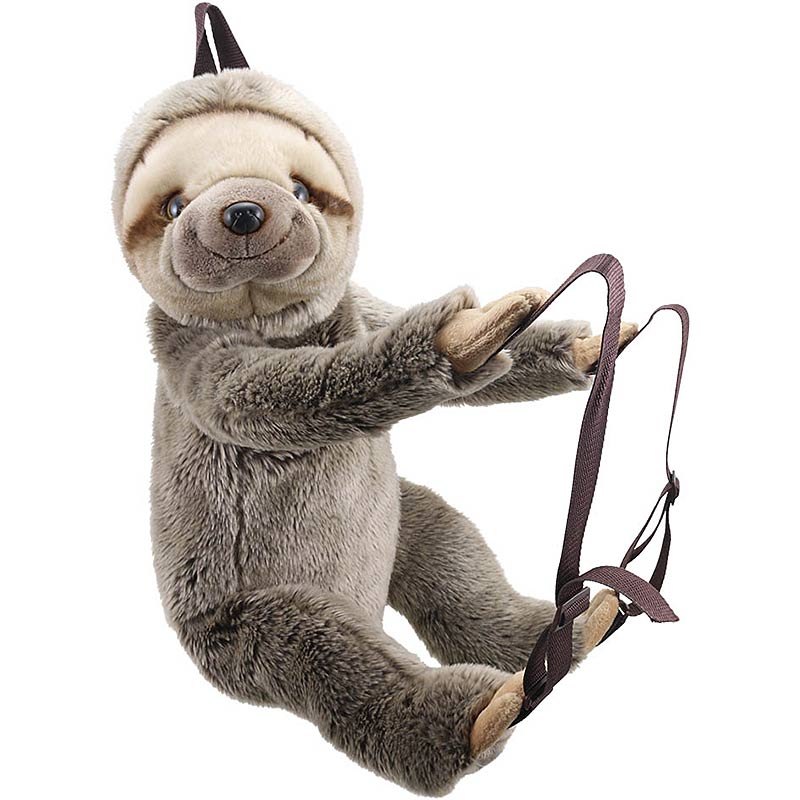 The Puppet Sleepy Sloth Backpack | plushpaws.co.uk