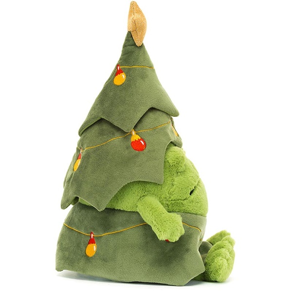 Jellycat Christmas Tree Ricky Rain Frog | plushpaws.co.uk