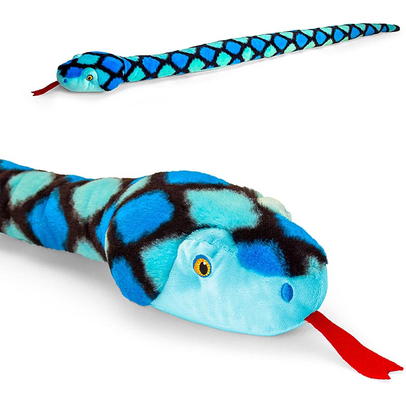 Keel Toys Keeleco Blue Snake | plushpaws.co.uk