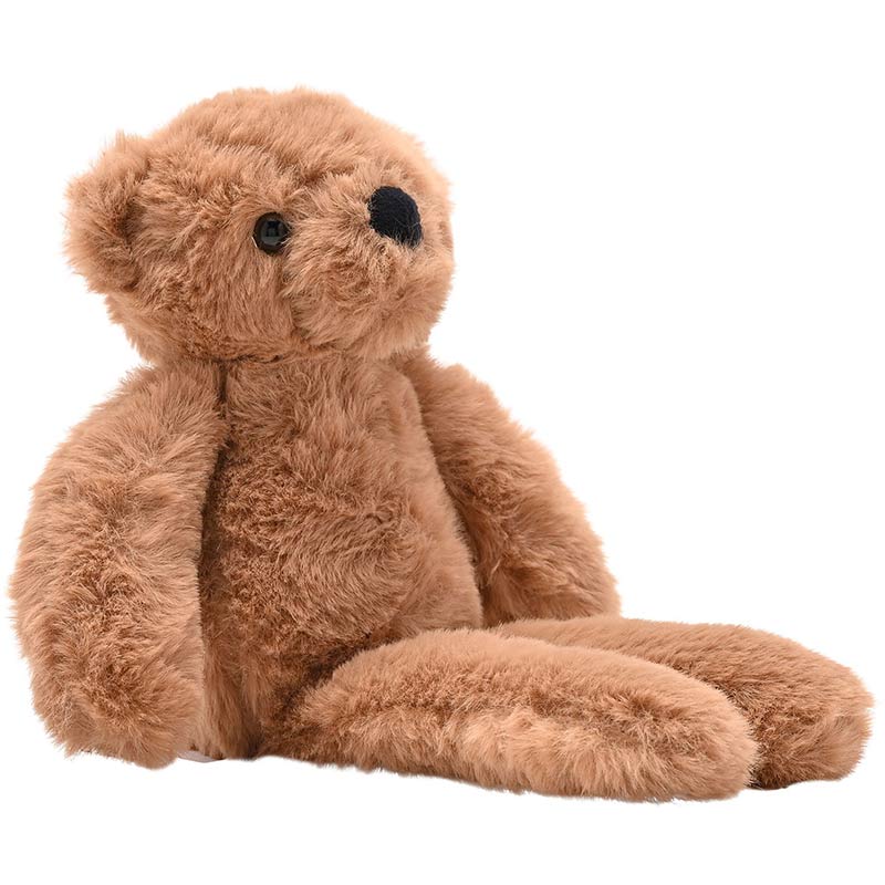 Softies Hampton the Plush Long Leg Dark Brown Teddy Bear | plushpaws.co.uk
