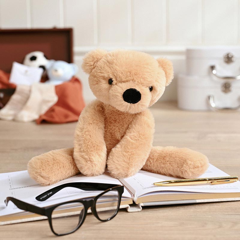 Softies Hudson the Plush Long Leg Light Brown Teddy Bear | plushpaws.co.uk