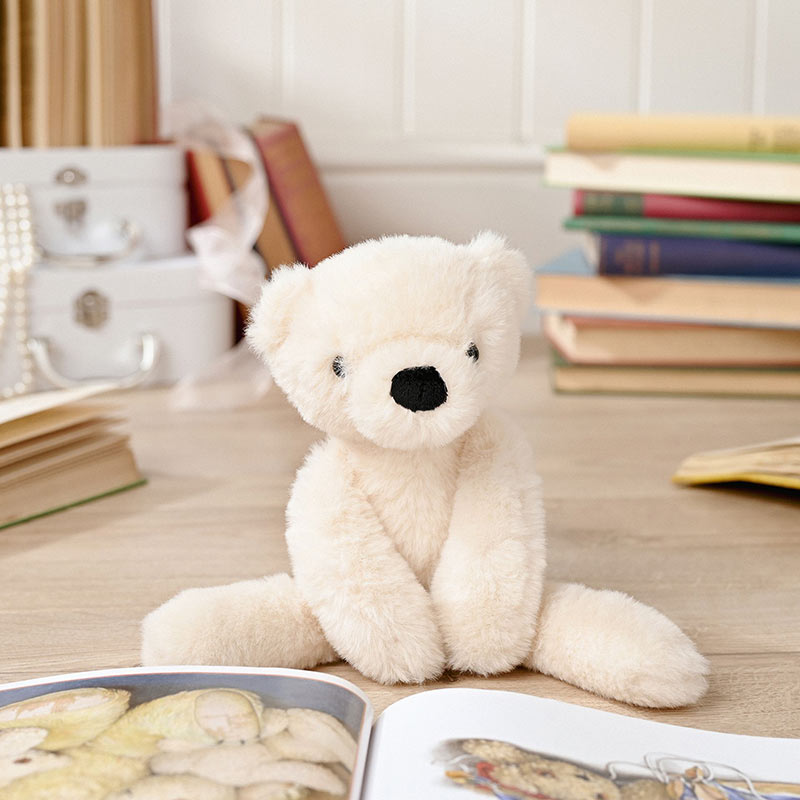 Softies Lola the Plush Long Leg Cream Teddy Bear | plushpaws.co.uk
