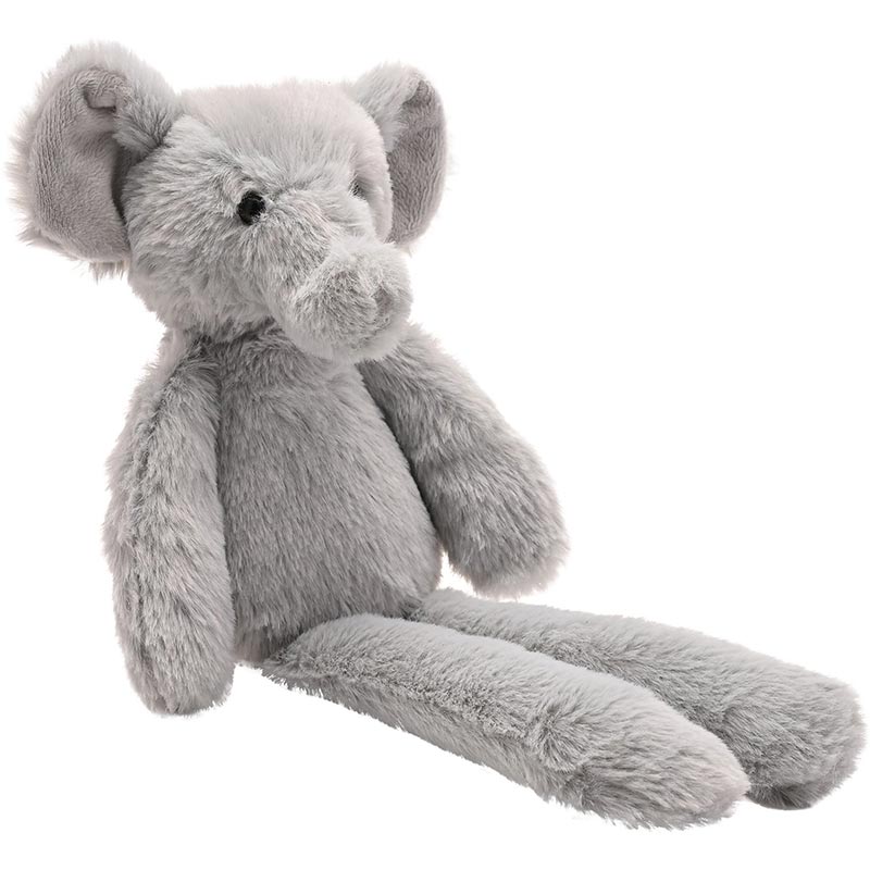 Softies Nelly the Plush Long Leg Grey Elephant | plushpaws.co.uk