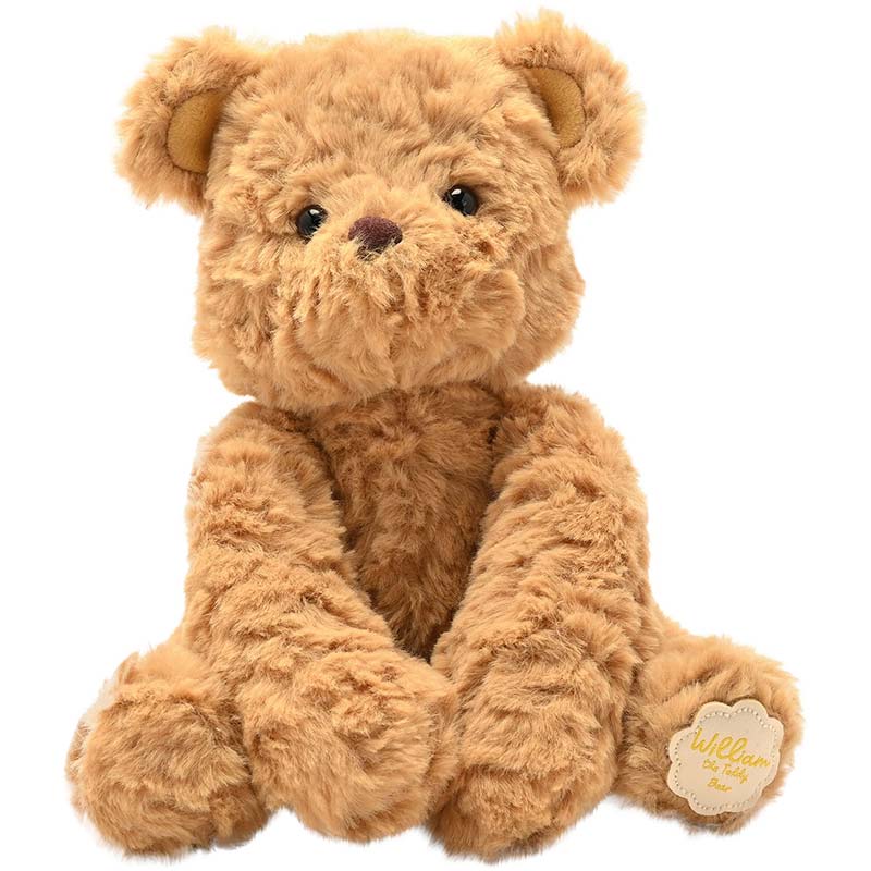 Softies William the Plush Sitting Brown Teddy Bear | plushpaws.co.uk