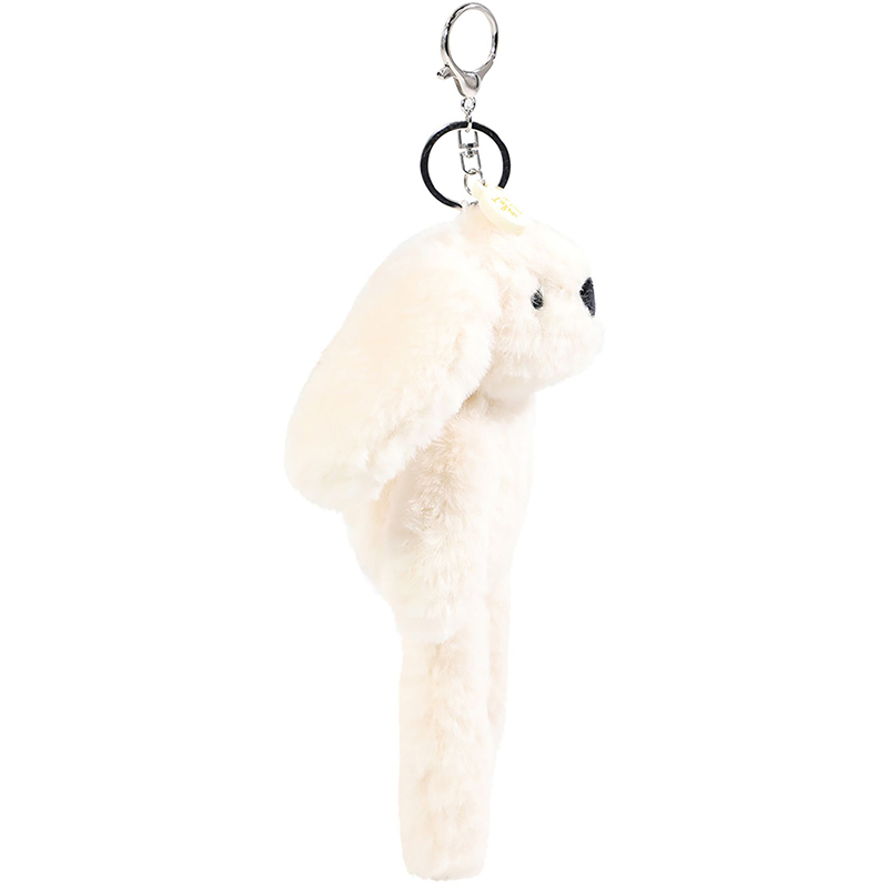 Softies Talia the Plush Cream Bunny Keyring | plushpaws.co.uk