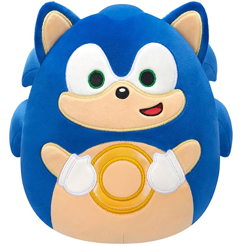 Squishmallows SEGA Sonic the Hedgehog with Gold Ring | plushpaws.co.uk