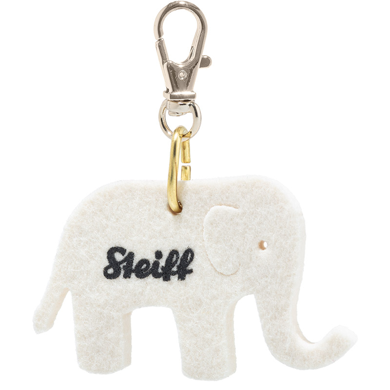 Steiff Felt Elephant Keyring | plushpaws.co.uk