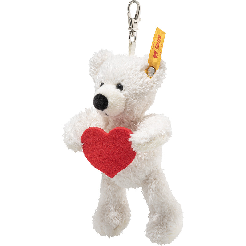 Steiff Lotte Teddy Bear Love Keyring | plushpaws.co.uk