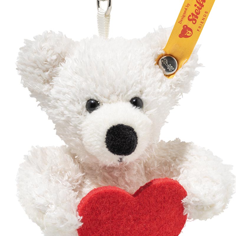 Steiff Lotte Teddy Bear Love Keyring | plushpaws.co.uk
