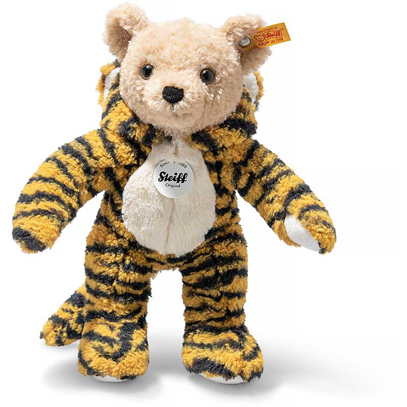 Steiff Teddy Bear Tiger with Hoodie | plushpaws.co.uk