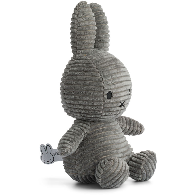 Miffy Corduroy Grey | plushpaws.co.uk
