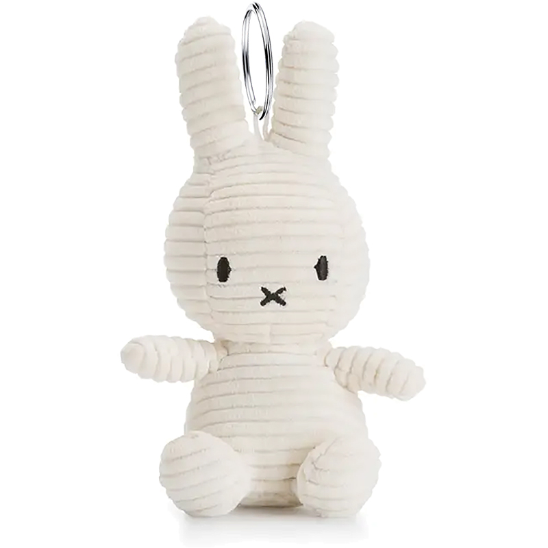 Miffy Corduroy White Keyring | plushpaws.co.uk