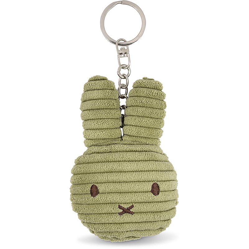 Miffy Corduroy Olive Green Keyring | plushpaws.co.uk