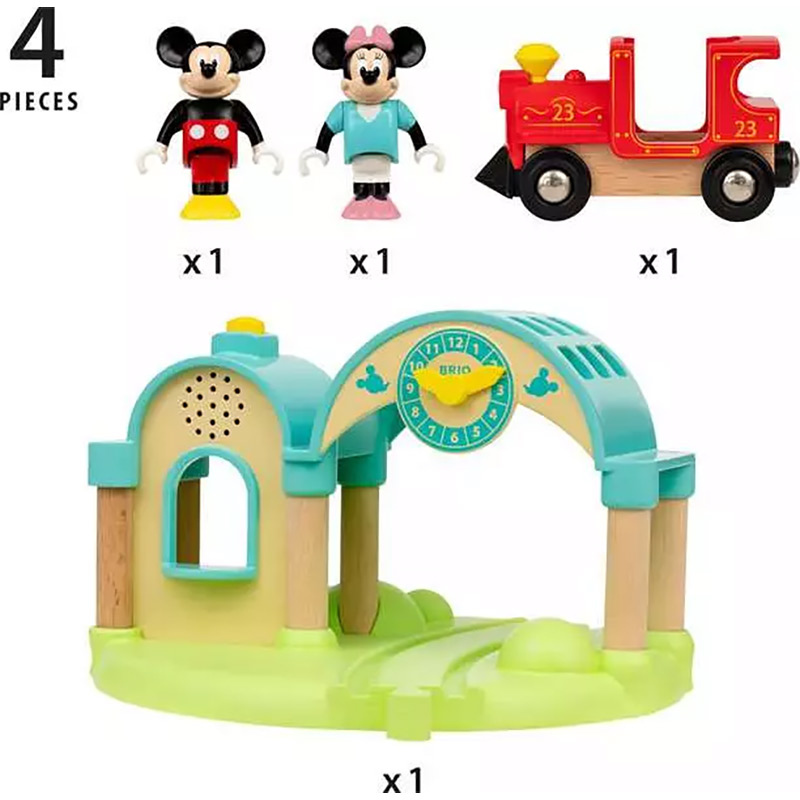BRIO Disney Mickey Mouse Record & Play Train Station | plushpaws.co.uk