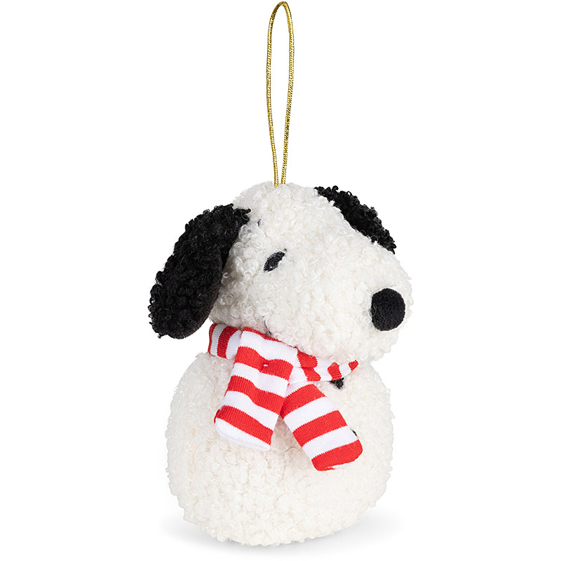 Peanuts Snoopy Snowman Tree Decoration | plushpaws.co.uk