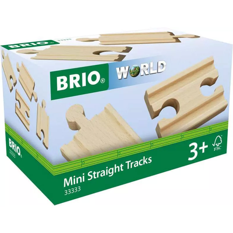 BRIO Mini Straight Tracks | plushpaws.co.uk