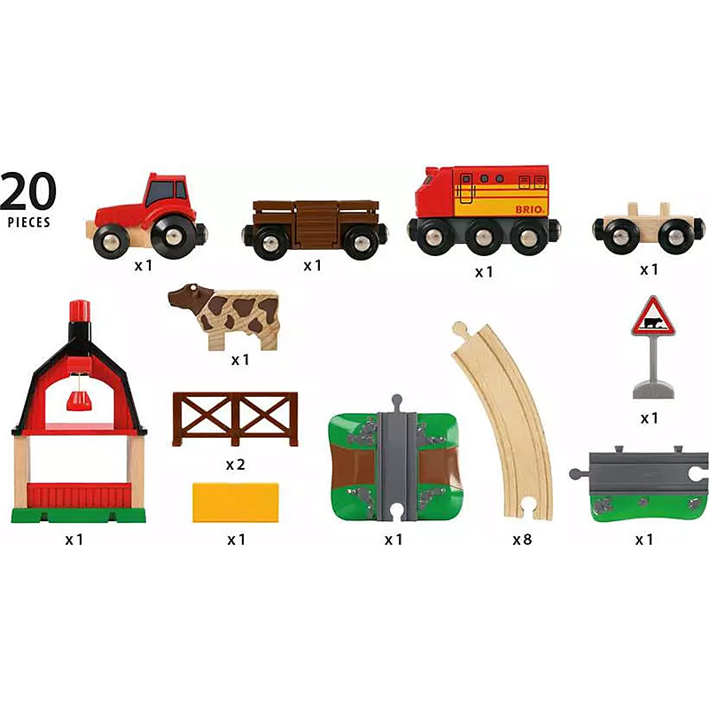 BRIO Farm Railway Set | plushpaws.co.uk