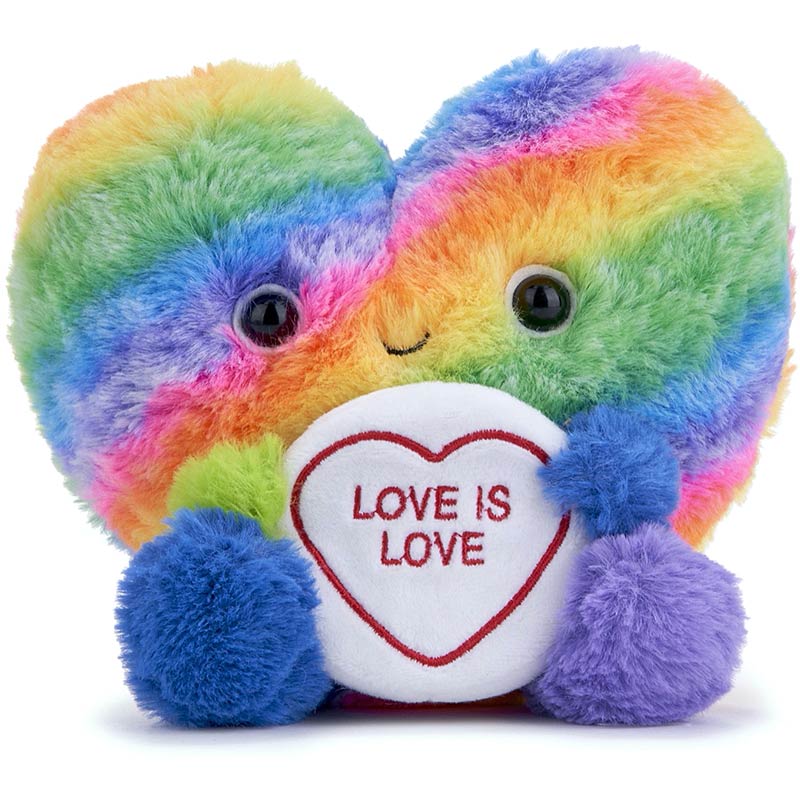 Love Hearts Love Is Love Rainbow Heart | plushpaws.co.uk