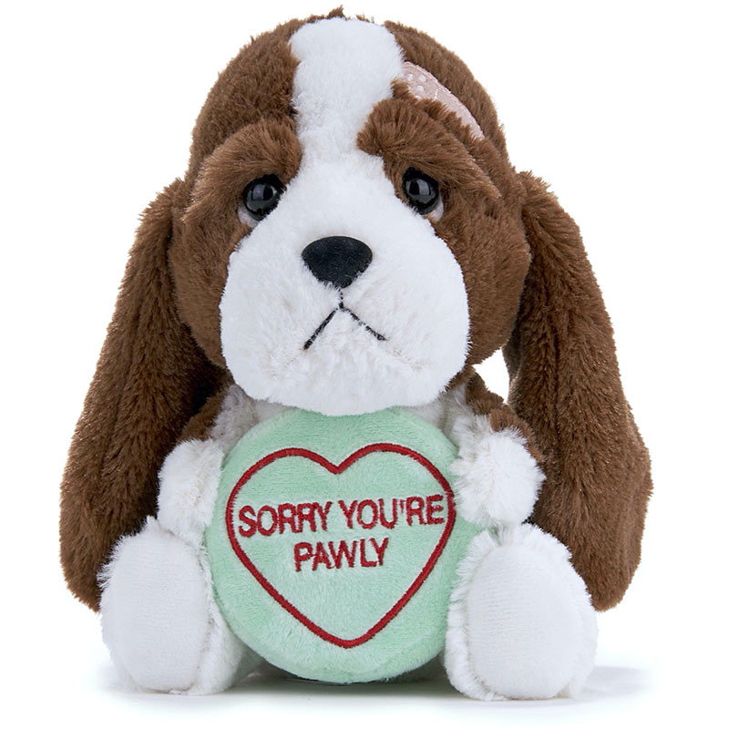 Love Hearts Sorry You're Pawly Dog | plushpaws.co.uk
