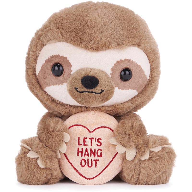 Love Hearts Let's Hang Out Sloth | plushpaws.co.uk